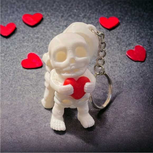Other | 3d Printed Flexi Skeleton Heart 1 Keychain Fidget And 1 Fidget ...